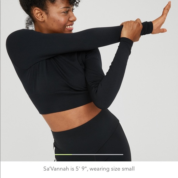 aerie | Tops | Offline By Aerie Sidewalk Seamless Long Sleeve Cropped ...